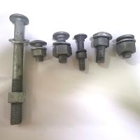 China HDG Oval Neck Track Bolt Railway Guardrail Bolt Carbon Steel Highway Guardrail Bolt for sale
