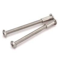 China Flat Head STAINLESS STEEL Aluminium Chicago Screw /Sex Bolt With Internal Thread for sale