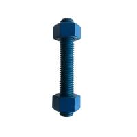 China M4-M100 PTTF Thread Rods Xylan Coated Stud Bolts And Nuts for sale