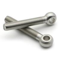 China DIN444 Carbon Steel HDG Stainless Steel Eye Bolt Galvanized Lifting Long Eye Bolts for sale