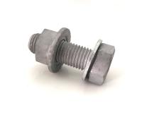 China Hot Dip Galvanized Composite Screws Full Threaded Hex Bolt With Flange Nut And Washer for sale
