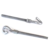 China Galvanized Pigtail Eye Bolt Pigtail Hook Bolt For Electric Power Fittings for sale
