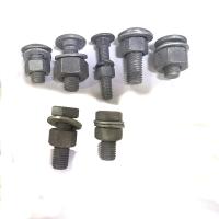 China Hot Dip Galvanized Round Head Bolts Guardrail Safty Bolts And Nuts And Washers for sale