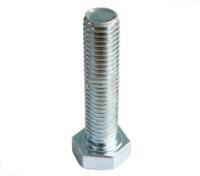 China DIN 933 Hexagon Head Bolts Carbon Steel Class 4.8 Blue Zinc Full Threaded Hex Bolt for sale