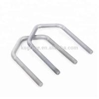 China Carbon Steel Dacromet V Anchor Bolts U Bolts Inch Size Square Bending V Shape U Bolt for sale