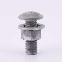 China Custom Round Head Bolts Electro Galvanized Guardrail Bolts for sale