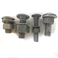 China Custom Round Head Bolts Electro Galvanized Guardrail Bolts for sale