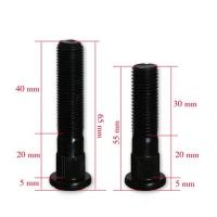 China Carbon Steel Wheel Bolts Black Zinc Heavy Duty Wheel Hub Bolts for sale