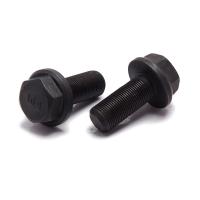China DIN6921 Grade10.9 Black Zinc Hex Flange Bolt Customized Serrated Titanium Hexagon Flange Bolt DIN 6921 m10 m6 Hex Flange Bolt for sale
