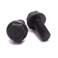 China DIN6921 Grade10.9 Black Zinc Hex Flange Bolt Customized Serrated Titanium Hexagon Flange Bolt DIN 6921 m10 m6 Hex Flange Bolt for sale
