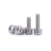 China ISO 9001 GB9074 Composite Screws Stainless Steel Pan Head Combination Screw for sale