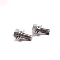 China Custom Combination Screw Bolts Fasteners Black Plain Silver Gold Stainless Hex Head Bolt Nuts for sale