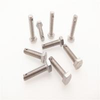 China Stainless Steel GB31 Hex Bolt With Split Pin Hole On Shank Hex Head Bolt For Safety Wire for sale