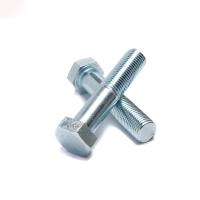 China Grade4.8 6.8 8.8 Blue White Zinc Half Thread Hex Bolts DIN931 Hexagon Head Bolts for sale