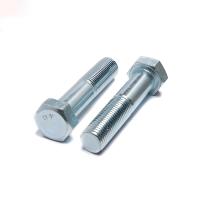 China Grade4.8 6.8 8.8 Blue White Zinc Half Thread Hex Bolts DIN931 Hexagon Head Bolts for sale