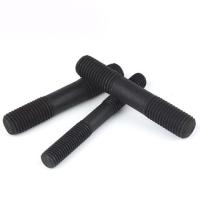 China Double Ended Thread Rods High Tensile M10 M20 Black Zinc Metric Stud Bolts for sale