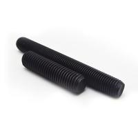 China Double Ended Thread Rods High Tensile M10 M20 Black Zinc Metric Stud Bolts for sale