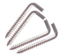 China Zinc Plated L Type Wood Screw Hook Eye Seven Shaped L Shaped Right Angle Self Tapping Wood Screws for sale