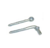 China Zinc Plated L Type Wood Screw Hook Eye Seven Shaped L Shaped Right Angle Self Tapping Wood Screws for sale