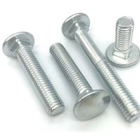 China High Carbon Steel Square Neck Round Head Bolts Grade 8.8 Blue White Zinc Carriage Bolts for sale