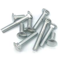 China High Carbon Steel Square Neck Round Head Bolts Grade 8.8 Blue White Zinc Carriage Bolts for sale