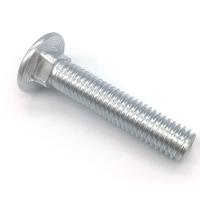 China High Carbon Steel Square Neck Round Head Bolts Grade 8.8 Blue White Zinc Carriage Bolts for sale