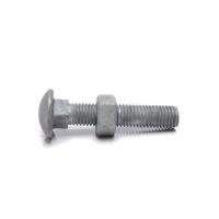 China High Carbon Steel Square Neck Round Head Bolts Grade 8.8 Blue White Zinc Carriage Bolts for sale