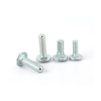 China Din603 Blue White Zinc Square Head Lag Bolts Mushroom Head Decorative Carriage Bolts Coach Bolt for sale