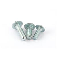 China Din603 Blue White Zinc Square Head Lag Bolts Mushroom Head Decorative Carriage Bolts Coach Bolt for sale
