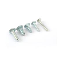 China Din603 Blue White Zinc Square Head Lag Bolts Mushroom Head Decorative Carriage Bolts Coach Bolt for sale
