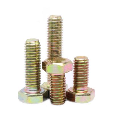 China M16 M18 M20 M22 Grade4.8 Color zinc Hex Bolt GB5783 External hexagon bolts Hex Head Bolts for sale