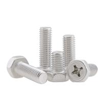 China GB29 Cross Recessed Hexagon Head Bolt Cross Socket Hex Screws Hexagon Bolts With Cross Recess On Head for sale