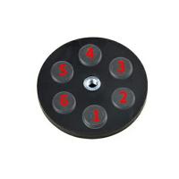 China Powerful Countersunk Magnetic Noedymium With Screw Hole Neodymium Magnet Base Rubber Coated Pot Magnet for LED Work Light for sale