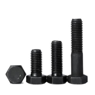 China DIN933 grade 8.8 black oxide coating outer hexagon bolt for sale