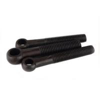 China Carbon Steel Lifting Eye Bolt DIN444 Black Oxide Coating Eye Bolt Grade 4.8 for sale