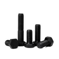 China black coating DIN933 Hex Bolt Grade 4.8/8.8/10.9/12.9 DIN931 DIN933 Zinc Plated Bolts for sale