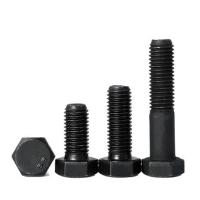 China black coating DIN933 Hex Bolt Grade 4.8/8.8/10.9/12.9 DIN931 DIN933 Zinc Plated Bolts for sale