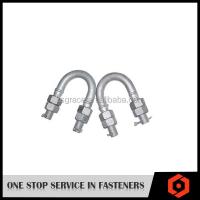 China Carbon Steel U Shape Bolts And Nuts Zinc Coated Square Bend U bolts for sale