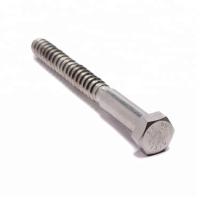 China DIN 571 Hexagon Head Wood Screws 316L Stainless Steel Coach Screws for sale