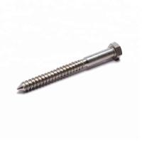 China DIN 571 Hexagon Head Wood Screws 316L Stainless Steel Coach Screws for sale