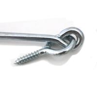 China Zinc Plated Self Tapping Carbon Steel Eye Screw Wall Ceiling Hook Screw for sale
