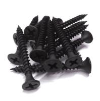 China Galvanized Gypsum Black Dry Wall Screw Black Coarse Thread Screw for sale