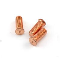 China M5-M64 Solid Spot Weld Screws And Fasteners Copper Flat Head Rivet Screw for sale