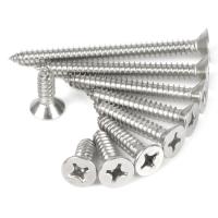 China SUS304 SUS316 Cross Recessed Countersunk Head Screw GB846 Countersunk Head Tapping Screws for sale