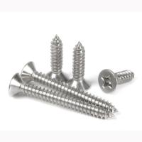 China SUS304 SUS316 Cross Recessed Countersunk Head Screw GB846 Countersunk Head Tapping Screws for sale