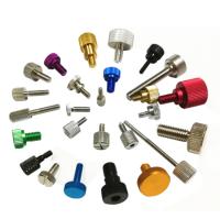 China OEM Stainless Steel Hand Tightening Thumb Screws Anodized Aluminum Knob Knurled Screw for sale