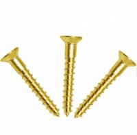 China Brass Wood Screw Brass Slotted Head Wood Screw Brass Torx Flat Head Wood Screws for sale