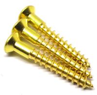 China Brass Wood Screw Brass Slotted Head Wood Screw Brass Torx Flat Head Wood Screws for sale