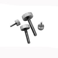 China M3-M6 Stainless Steel Thumb Screws Flat Head Knurled Screw for sale