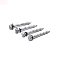 China Building Roofing Screws With Rubber Washers Tornillos Hexagonal Hex Head Self Drilling Screws for sale